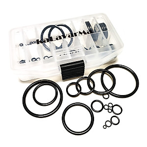 Kalavarma 26-Piece SIC Ring Fishing Rod Guide Repair Kit - High-Grade Ceramic Rings in 13 Sizes for Center Ring Fixes