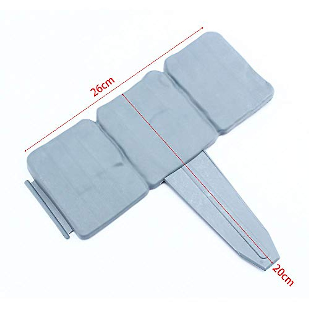 10 PCS Garden Border Fence Edging Stones Gray Effect Fence in Lawn Edging Plant Border Garden Landscape Edging