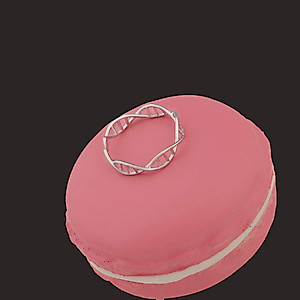 Zuo Bao DNA Chemistry Science Finger Ring Adjustable Ring Creative Gift For Biology Chemistry Teacher (DNA-ring)