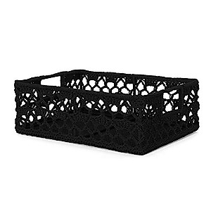 Heritage Lace, Gray Mode Crochet 12"x9"x5" Wire Frame Basket, 12" x 9" x 5"