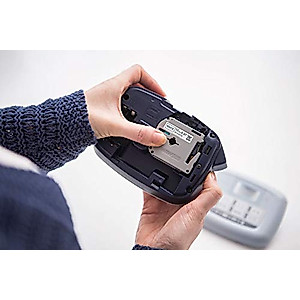 Brother PT-M95 Label Maker, P-Touch Label Printer, Handheld, QWERTY Keyboard, Up to 12mm Labels, Includes 12mm Black on White Tape Cassette