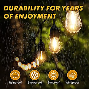 Auroraworld Solar String Lights Remote Control, 1000FT Dimmable Solar String Lights Outdoor, 32 Shatterproof Solar Patio Lights, Ambience On Your Garden Backyard