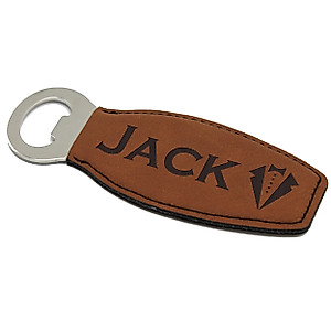 Custom Engraved and Personalized Beer Bottle Opener for Groomsmen Housewarming (Rust)