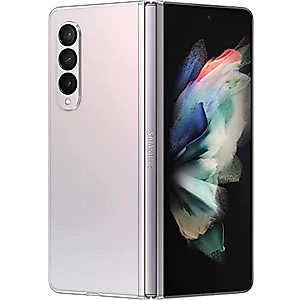 Samsung Galaxy Z Fold3 Fold 3 5G T-Mobile Locked Android Cell Phone US Version Smartphone Tablet 2-in-1 Foldable Dual Screen Under Display Camera - (Renewed) (256GB, Phantom Silver)
