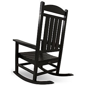 POLYWOOD R100BL Presidential Rocking Chair, Black
