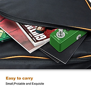 Rowin Analog Fuzz Pedal for Electric Guitar Bass True Bypass LEF-306