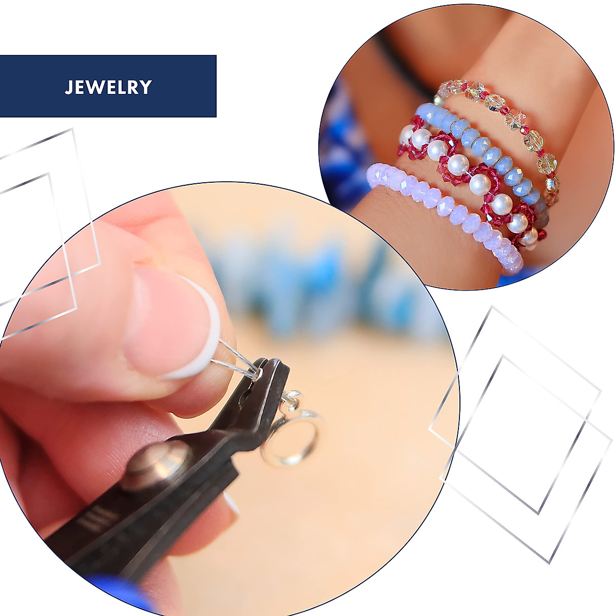 Beadalon Bead Crimper Tool for Jewelry Making - Use Pliers with Beading Jewelry Wire and Crimp Beads or Tubes for Professional Designers and Makers of Necklaces and Bracelets, Standard