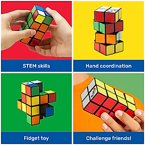 Rubik's Tower, 2x2x4 Complex Color-Matching Puzzle Travel Problem-Solving Cube Challenging Brain Teaser Fidget Toy, for Adults & Kids Ages 8 and up