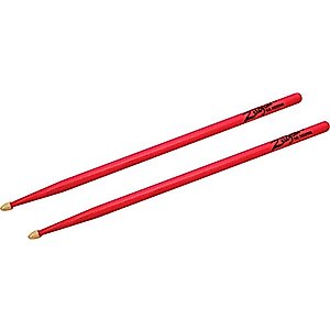 Avedis Zildjian Company 5A Acorn Neon Pink Drumsticks