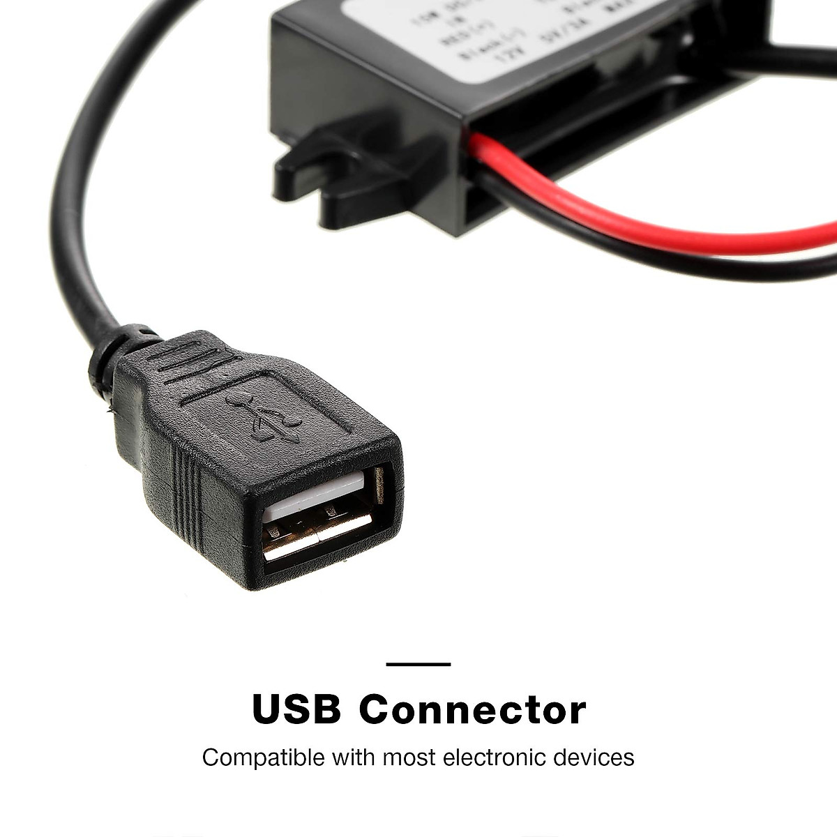 Weewooday 12V to 5V DC Converter Buck Module USB Output Power Adapter DC to DC Regulator Car Power Converter