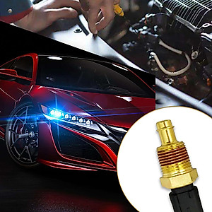 Zufoty Engine Coolant Temperature Sensor, Radiator Coolant Fan Switch, Water Temperature Sensor Compatible with Chrysler, Grand Cherokee, J-eep Wrangler, Durango, Replace OE# 5149077AB