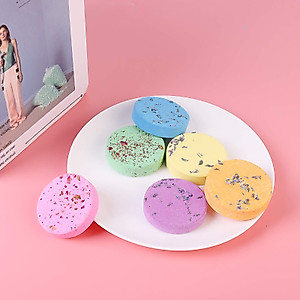 Bathroom Decor Shower Steamers Bath Bombs Aromatherapy Shower Bombs with Essential Oils for Relaxation, Stress Relief Set of 6Pcs Shower Tablets Bridal Shower Decorations Great Spa Gifts for Women