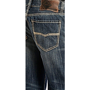 Rock & Roll Denim Relaxed Fit Straight Bootcut Jeans #M0S8553 34 W x 34 L
