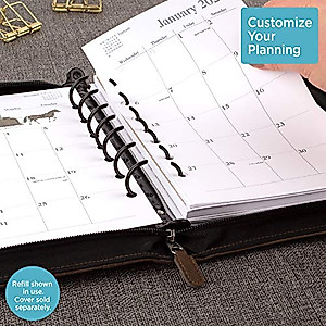 2022 Monthly Planner Refill by AT-A-GLANCE, 5-1/2" x 8-1/2", Desk Size, Loose-Leaf, Charles Wysocki (CW81-685)
