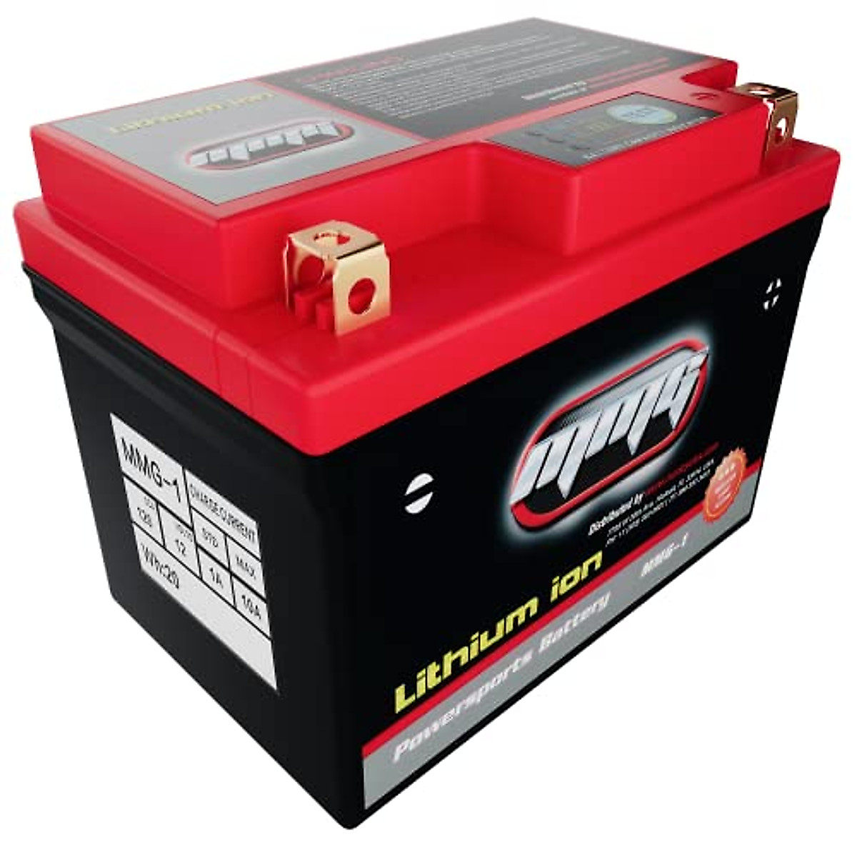 MMG YTX4L-BS 4L-BS Lithium Ion Sealed High Performance Powersports Battery 12V 120CCA Motorcycle Scooter ATV, Factory Activated, Ready to Use (MMG1)