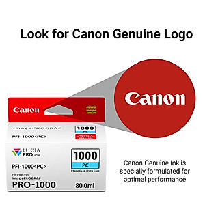 CanonInk Lucia PRO PFI-1000 Photo Cyan Individual Ink Tank