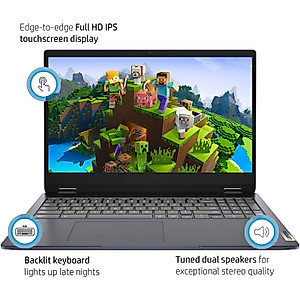 Lenovo Flex 3i Chromebook Touchscreen Laptop - 2in1 15.6 FHD IPS Display - Intel Pentium Silver N6000 - Wi-Fi 6 - USB C - Webcam - Google Chrome - Flip Convertible (8GB RAM | 64GB eMMC+32GB SD Card)