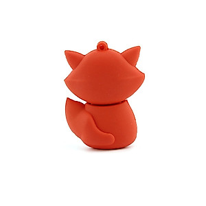 QICAIHU Novelty Fox Shape Design 64B USB 3.0 Flash Drive Cute Memory Stick Thumb Drive Data Storage Pendrive Cartoon Jump Drive Gift