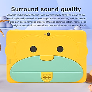 Toddler Tablet, 100240V Kids Tablet 5G WiFi Dual Band Single Speaker 8 Cores CPU for Baby (US Plug)