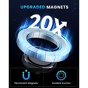 APPS2Car for Magsafe CD Slot Phone Mount [17 Strong Magnets] Magnetic Phone Holder for Car Easily Install Magnetic CD Car Holder Mount Compatible with Magsafe Case iPhone 15/14/13/12 Pro Max Plus Mini