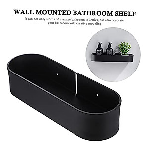 GARVALON 1pc Wall Shelf Wall Mounted Shelves Storage Wall Shelves Shelf for Corner Punch-Free Rack Storage Rack Bathroom Rack Sundries Holder Wall-Mounted Bathroom Rack Bathroom Shelf Ledge