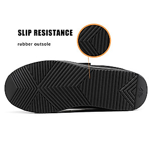 Oude Wedge Sneakers for Women Comfy | Wide Orthopedic Shoes for Women Shopping | Adjustable Velcro Closure 2 Inch Thick Rocker Bottom All Black Size 6.5