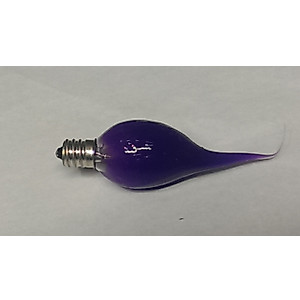 On The Bright Side Primitive Silicone Dipped 5 Watt Light Bulb - Pack of 6 - Dark Purple