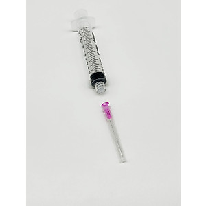 3ml Sterile Syringe 18g x 1 1/2" Blunt Tip Needles - Pack of 10 - Ideal for Accurate Dispensing, Crafting, DIY Projects, and Liquid Handling