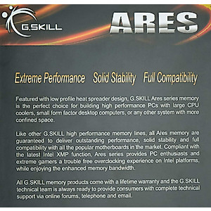 G.SKILL Ares Series 16GB (2 x 8GB) 240-Pin DDR3 SDRAM DDR3 2400 (PC3 19200) Desktop Memory Model F3-2400C11D-16GAB