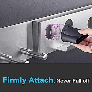 Stand Holder for Dyson Supersonic Hair Dryer Diffuser Nozzles, Magnetic Desktop Bracket Anti-Scratch Storage Organizer Space Saving for Bathroom Bedroom Hair Salon