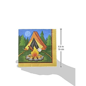 Creative Converting 329314 Camp Out Luncheon Napkins Party Supplies, One Size, Multicolor