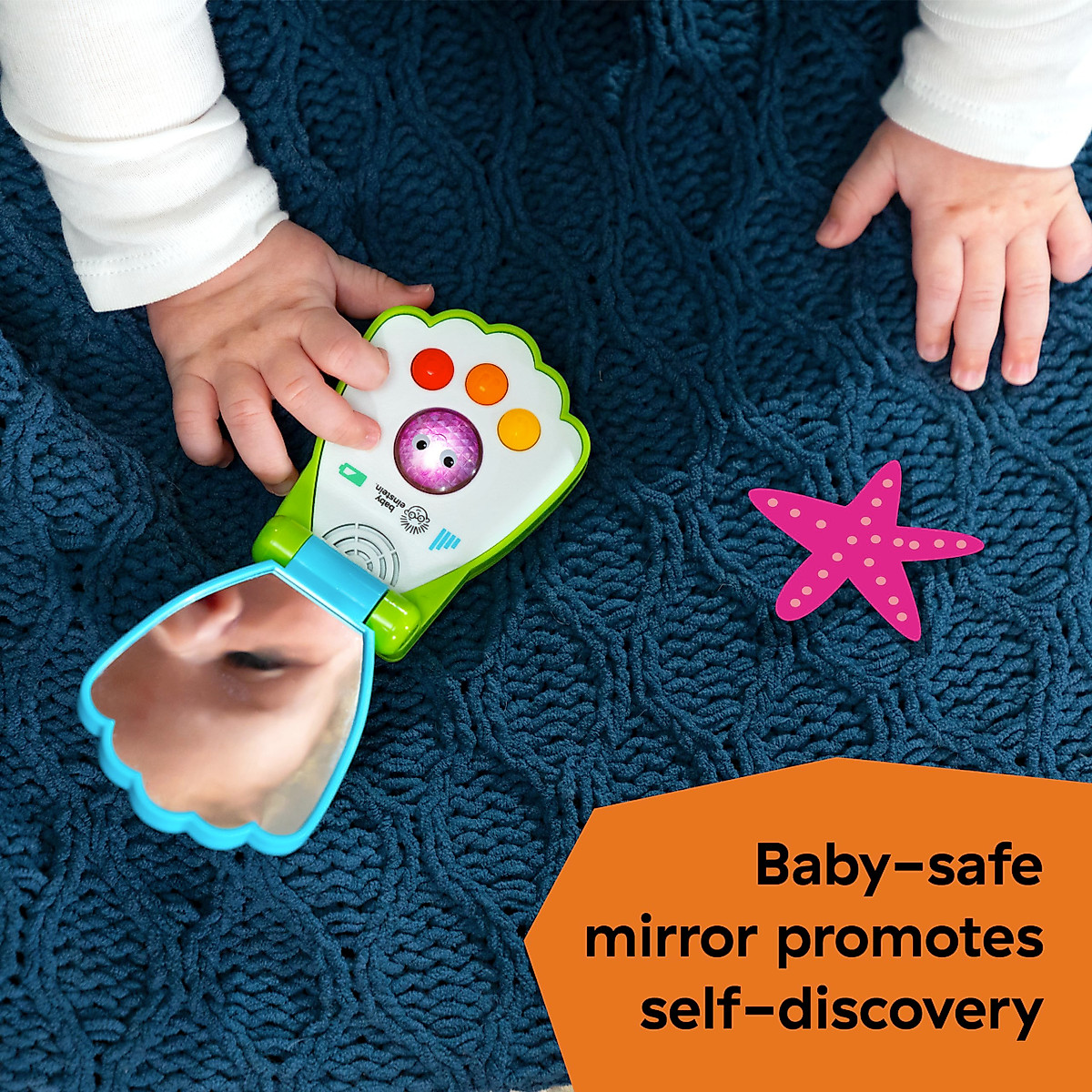 Baby Einstein Ocean Explorers Shell Phone Musical Toy Telephone, Ages 6 Months and up