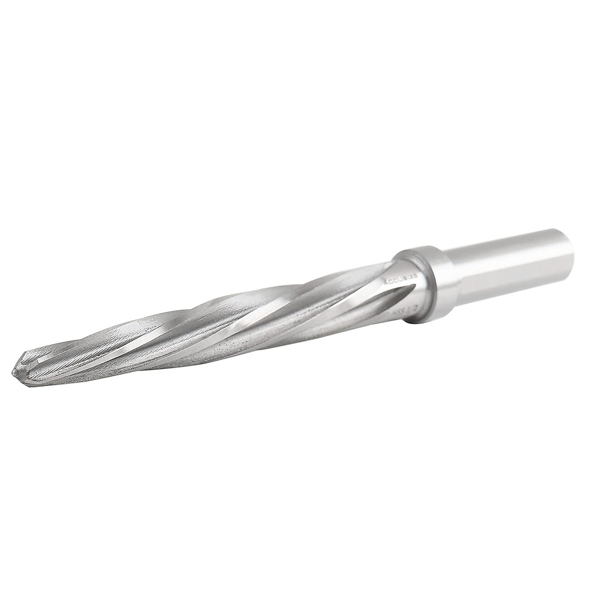 Accusize Industrial Tools High-Speed Steel Spiral Flute Aligning Reamer, 1/2" Cutting Diameter, 1/2" Shank Diameter, 0522-0012