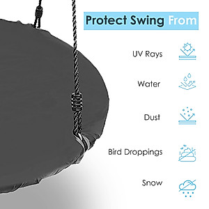 SereneLife Jovial 40” Tree Swing Cover,Accessory Part for Model SLSWNG350,Made from 600D Thick Polyester Fabric,Can Be Assembled in Minutes,Easy to Use,Detachable Design,Strong and Durable