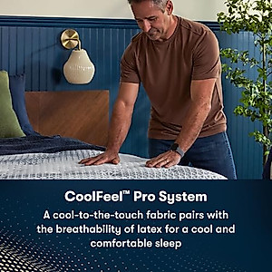 Serta iComfortPro - Kingston 14" Firm Queen Latex Foam Mattress - Cooling System, 5 Support Zones, and Responsive Latex Foam - 100 Night Trial and CertiPUR-US Certified