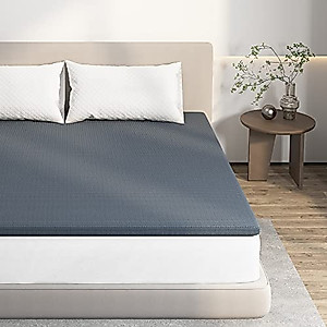 2 Inch Queen Mattress Topper, Avenco Queen Cooling Memory Foam Topper, Queen Bed Mattress Topper Motion Isolation with Breathable & Removable Cover, Gel-Infused CertiPUR-US for Pressure-Relief