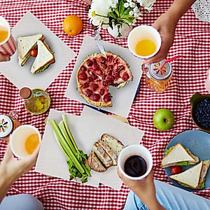 100PCS Deli Paper Sheets 12×12", Unbleached White Wax Paper Sheets for Food Basket Liners, Precut Parchment Paper Baking Sheets for Cookies, Grease Resistant Sandwich Wrappering Paper by Neyimqr