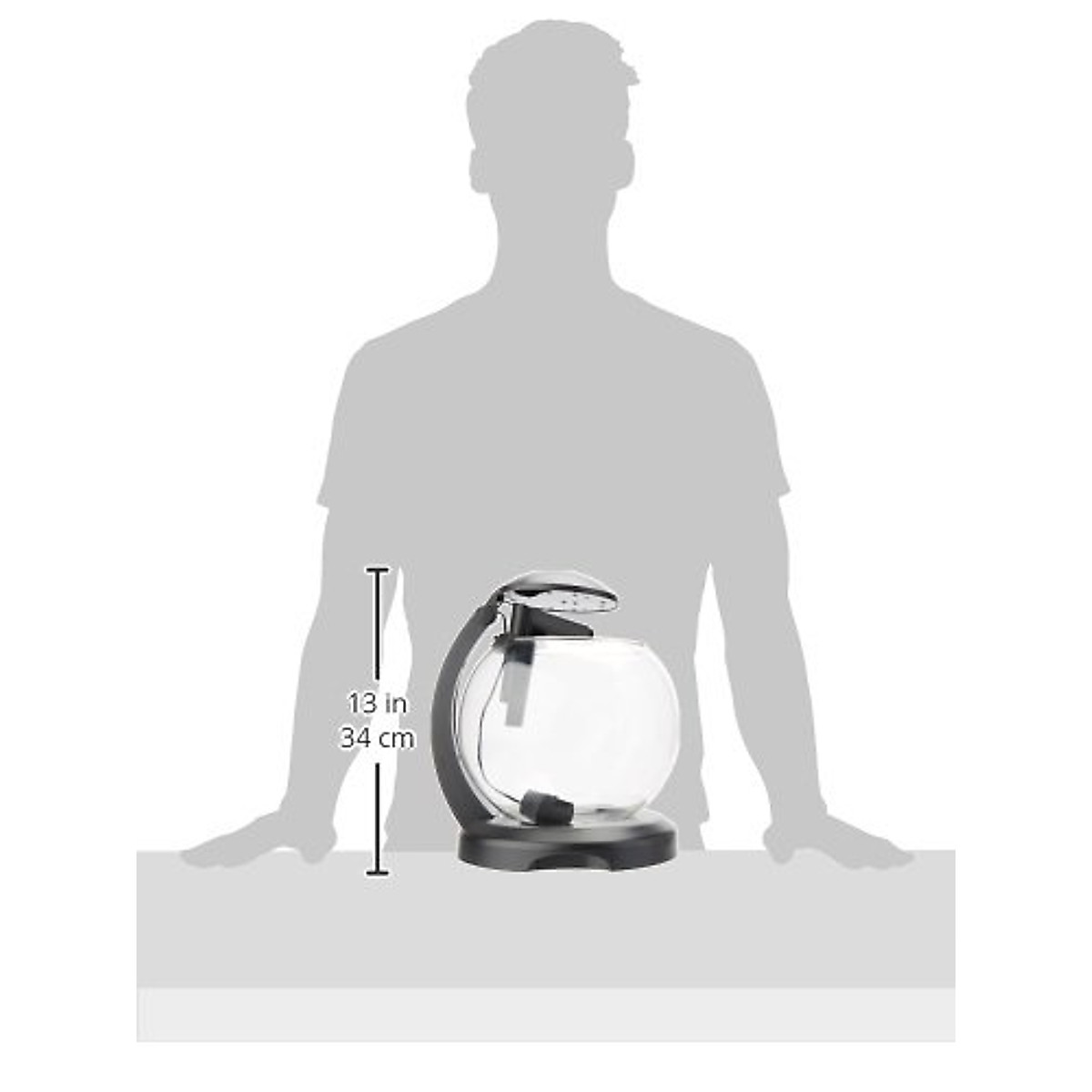 Tetra Waterfall Globe Kit 1.8 Gallons, Aquarium With Filtration