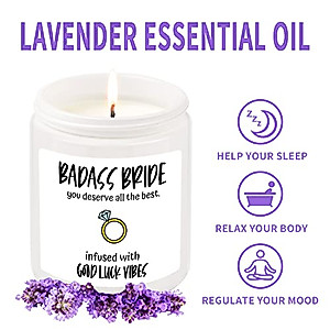 Bride to Be Gift, Bride Gift, Bridal Shower Gift, Badass Bride Soy Candle - Bride, Bachelorette Gift for Her, Bride, Women - Engagement, Wedding Gifts - Bride Gift for Wedding Day, Bachelorette Party