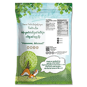 Food to Live California Unblanched Almond Flour, 5 Pounds – Natural Meal, Finely Milled with Skin On, Raw Kosher Vegan Keto Paleo, Low Carb & Sodium, Good Source of Fiber and Protein