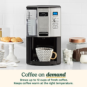 Cuisinart DCC-3000 Coffee-on-Demand 12-Cup Programmable Coffeemaker, Black