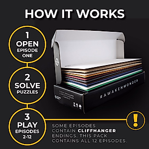 Escape Mail: Binge Bundle - Gripping Escape Room Game in an Envelope, Immersive Storyline The Family Will Love Or for Date Night, Age 10+ (Standard Difficulty, Episodes 2-12)