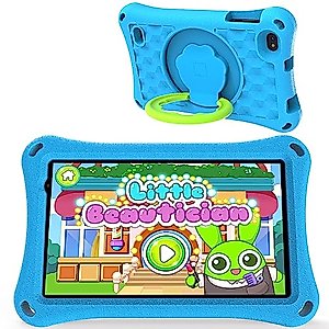 Kids Tablet, 8 inch Tablet for Kids Android Toddler Tablet 2GB 32GB ROM Wifi Tablet, Pre installed & Parent Control Learning Education Tablet with Protective Case, 2+5MP Dual Camera, IPS Touch Screen