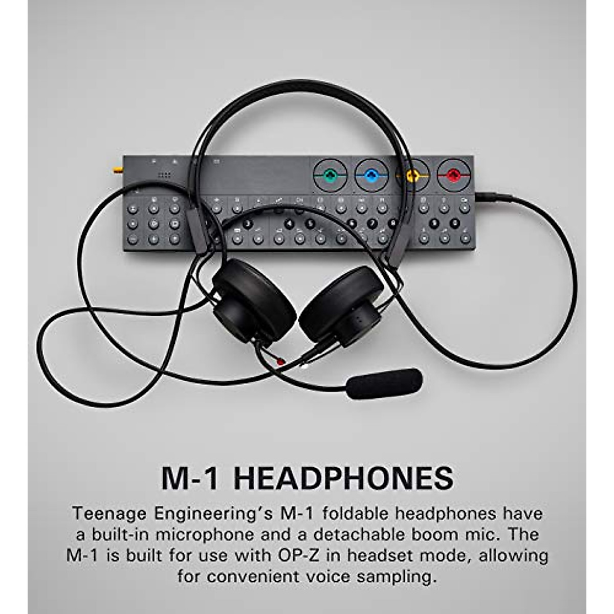 Teenage Engineering M-1 on-Ear Headset for OP-Z Synthesizer and Daisy Chain Headphones