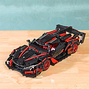 CAEROKEERL Car Block Toy Set -1392 Pieces, MOC Block Super Car Model Kit, for Children and Boys' Play Ages 8-12-14 and Older