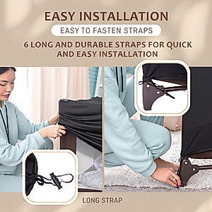 Choice Home Goods Crib Cover fits Pack N Play Cribs to Help Babies Sleep - Breathable Crib Canopy fits Pack and Play for Privacy in New Surroundings - Giftable Baby Crib Tent