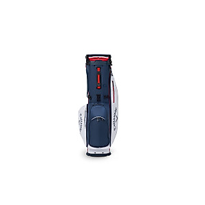 Callaway Golf 2022 Fairway Plus Stand Bag, Double Strap, Navy/White/Red Color