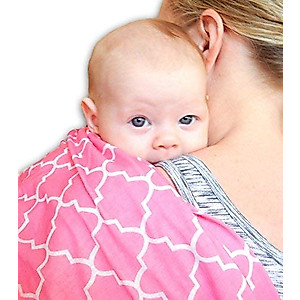 Nursing Scarf for Breastfeeding | Infinity Nursing Cover Hides Back for Privacy