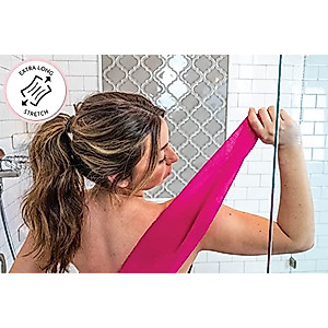 S&T INC Exfoliating Body Scrubber, Back Scrubber for Shower and Exfoliating Cloth, 11.8 Inch x 35.4 Inch, Assorted, 3 Pack