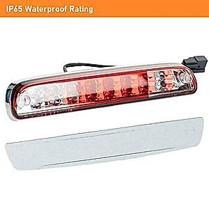 LED Third 3rd Brake Light Replacement for Ford F250 F350 F450 F550 Super Duty/Explorer/Ranger/Mazda B 1999 2000 2001 2002 2003 2004 2005 2006 2007 2008 2009 2010 2011 2012 2013 2014 2015 2016, Red